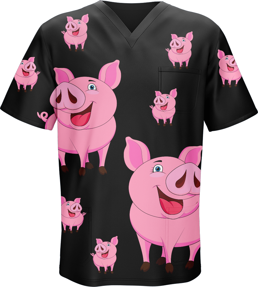 Percy Pig Scrubs | Buy Online at fungear.com.au