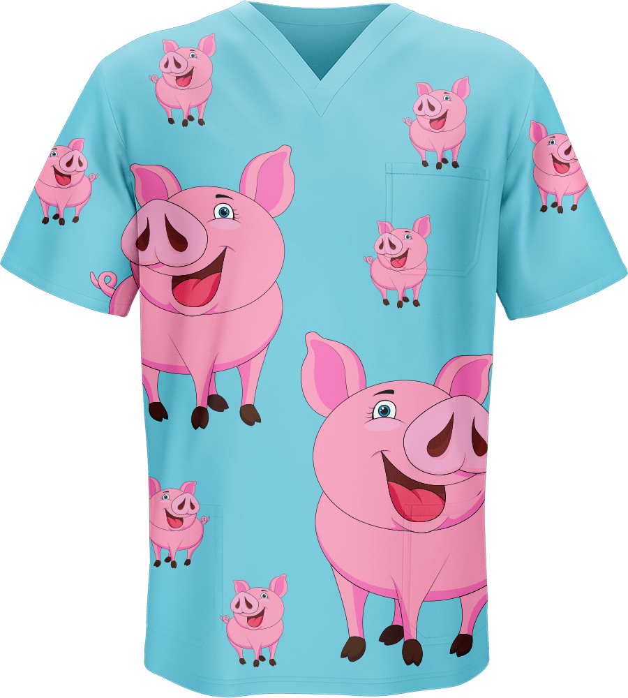 Percy Pig Scrubs | Buy Online at fungear.com.au