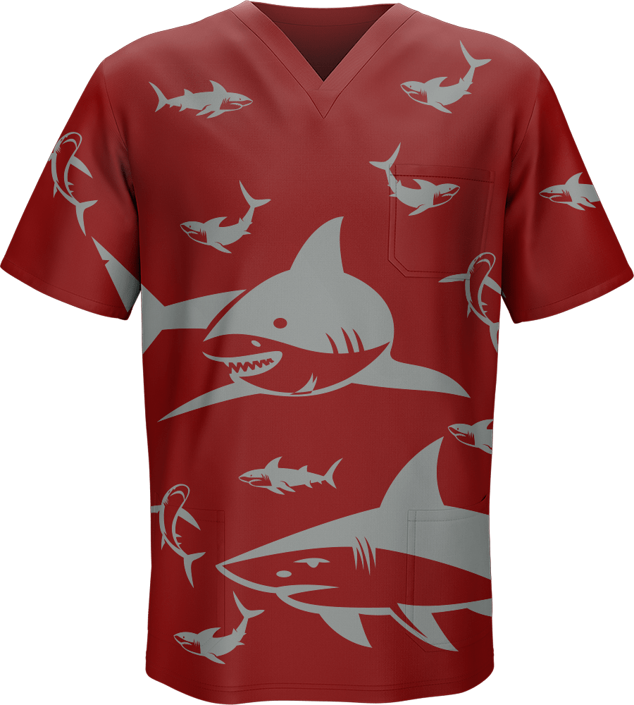 Swim with Sharks Scrubs | Buy Online at fungear.com.au
