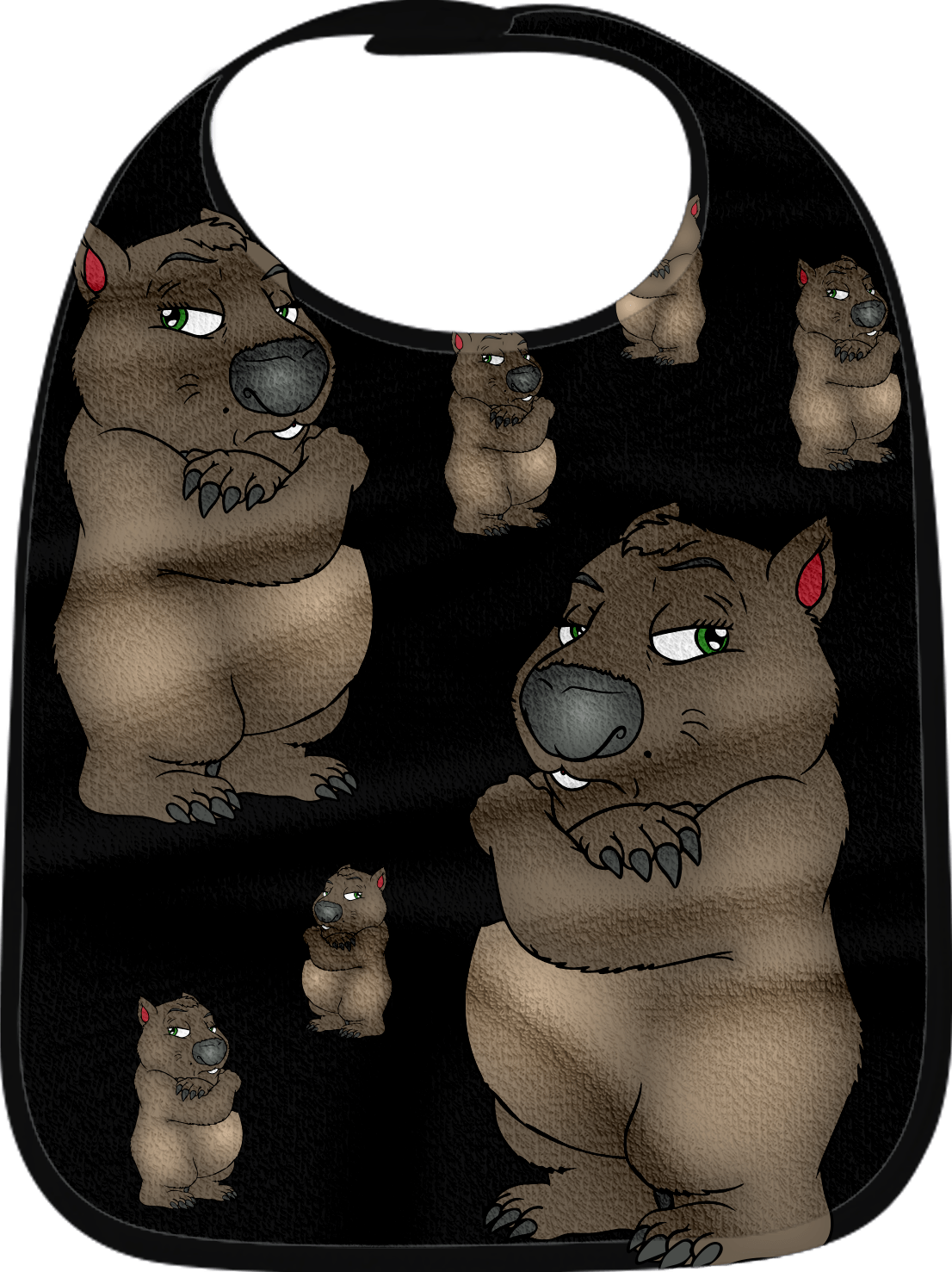 Wally Wombat Bibs